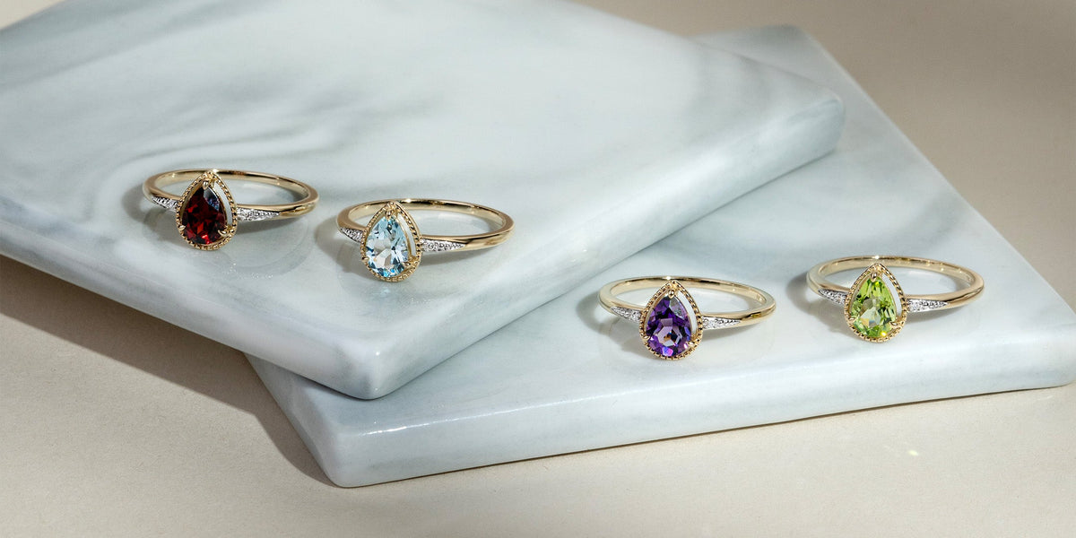 Natural Gemstone Rings - Silver & Gold - Gemondo Australia | Gemondo