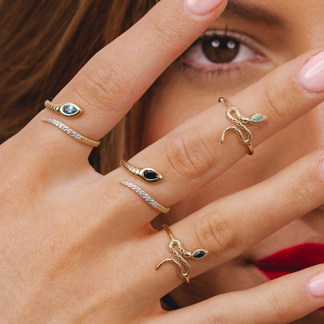 Snake Rings - Gold - Sterling Silver - Gemondo Australa | Gemondo